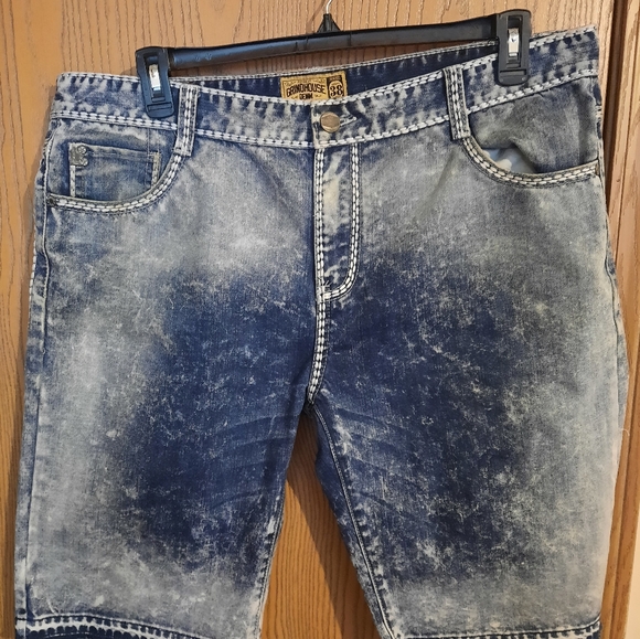 Grindhouse | Shorts | Grindhouse Mens Distressed Blue Denim Jean Shorts ...